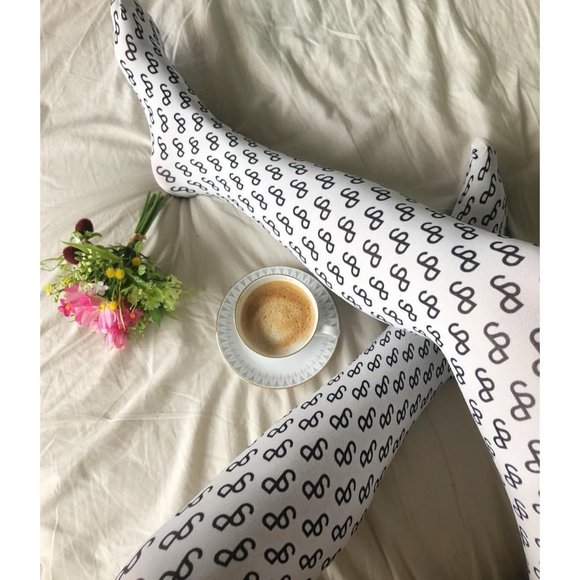 Saks Potts | Accessories | Saks Potts Whiteblack Logo Tights | Poshmark